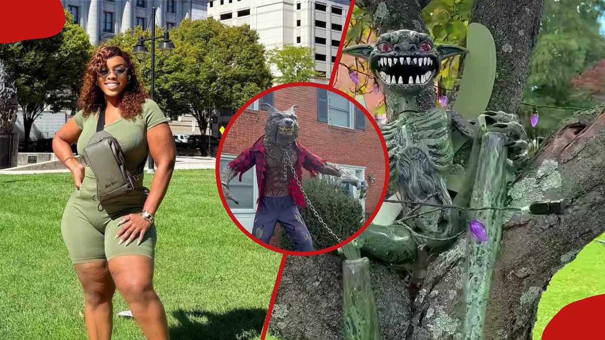 Risper Faith reacts to scary Halloween decorations in us: "Shetani ...