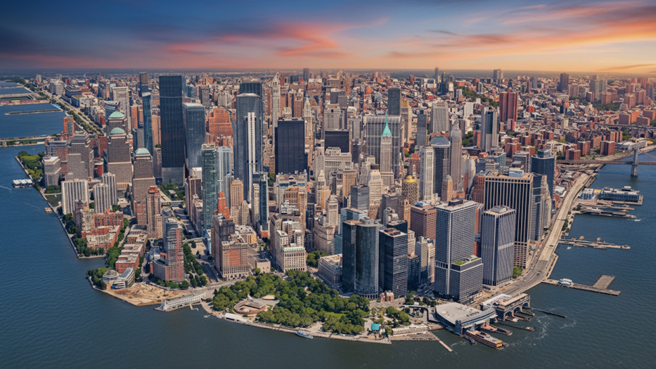 Broadway Avenue, New York City – Aerial Virtual Tour