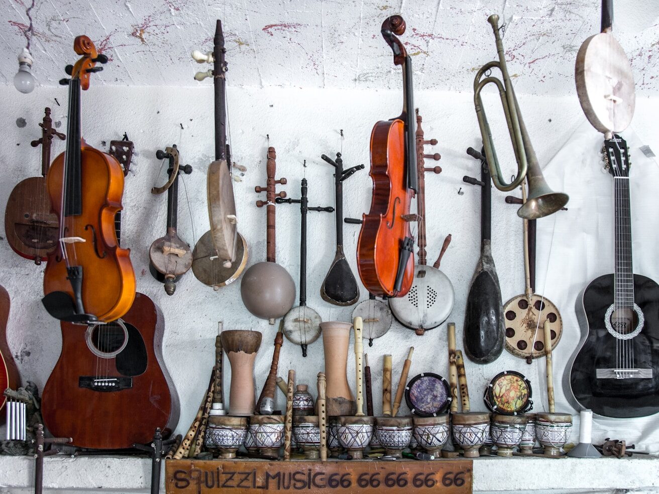 Instruments made from unusual materials