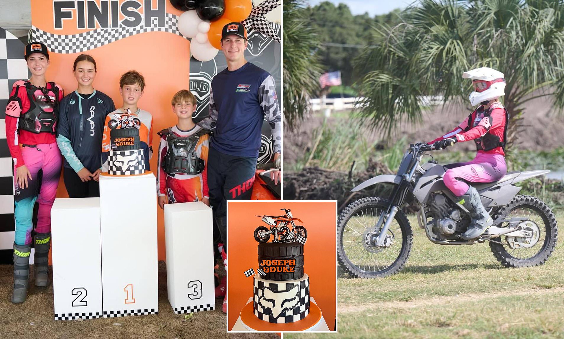 Ivanka Trump wows in skintight ensemble at elaborate dirt bike party ...