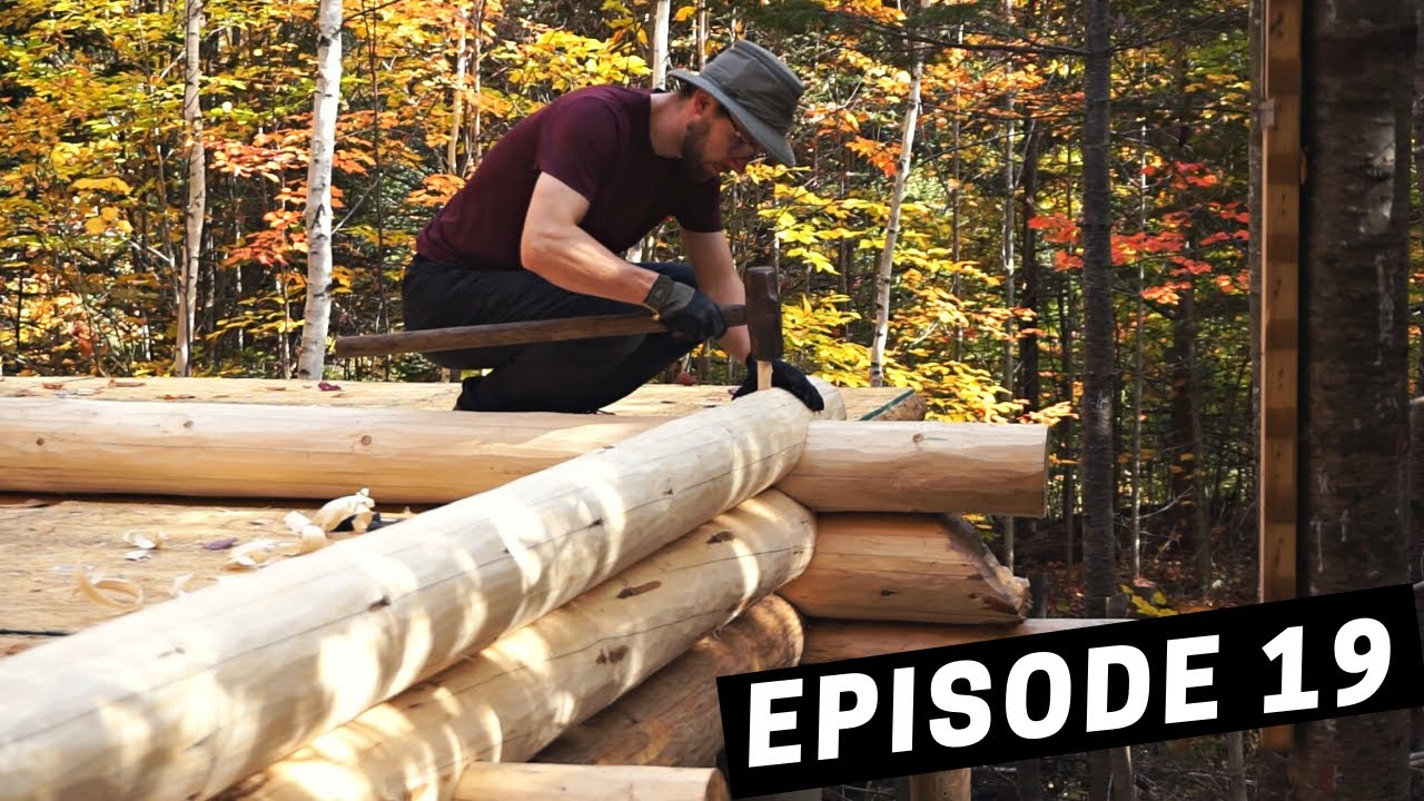 Building A Log Cabin | Ep. 19 | Peak fall colours means peak ...