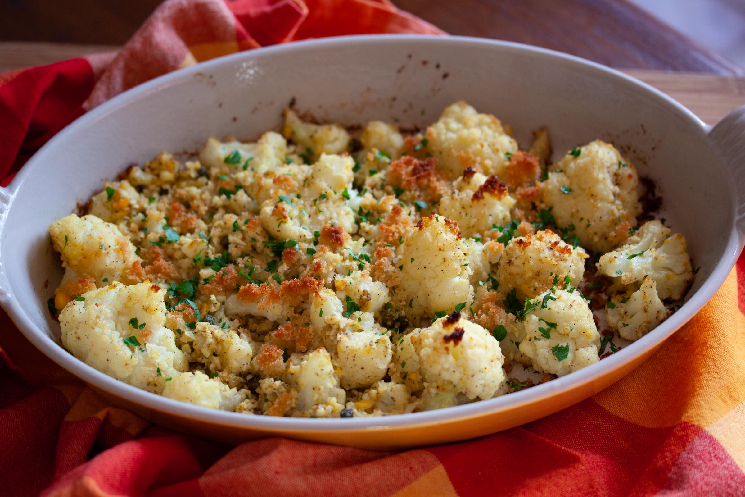 Cauliflower Polonaise - A Great French Classic