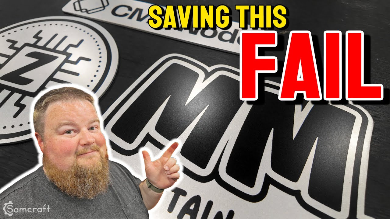 This project did not go as planned... making custom solid metal signs ...