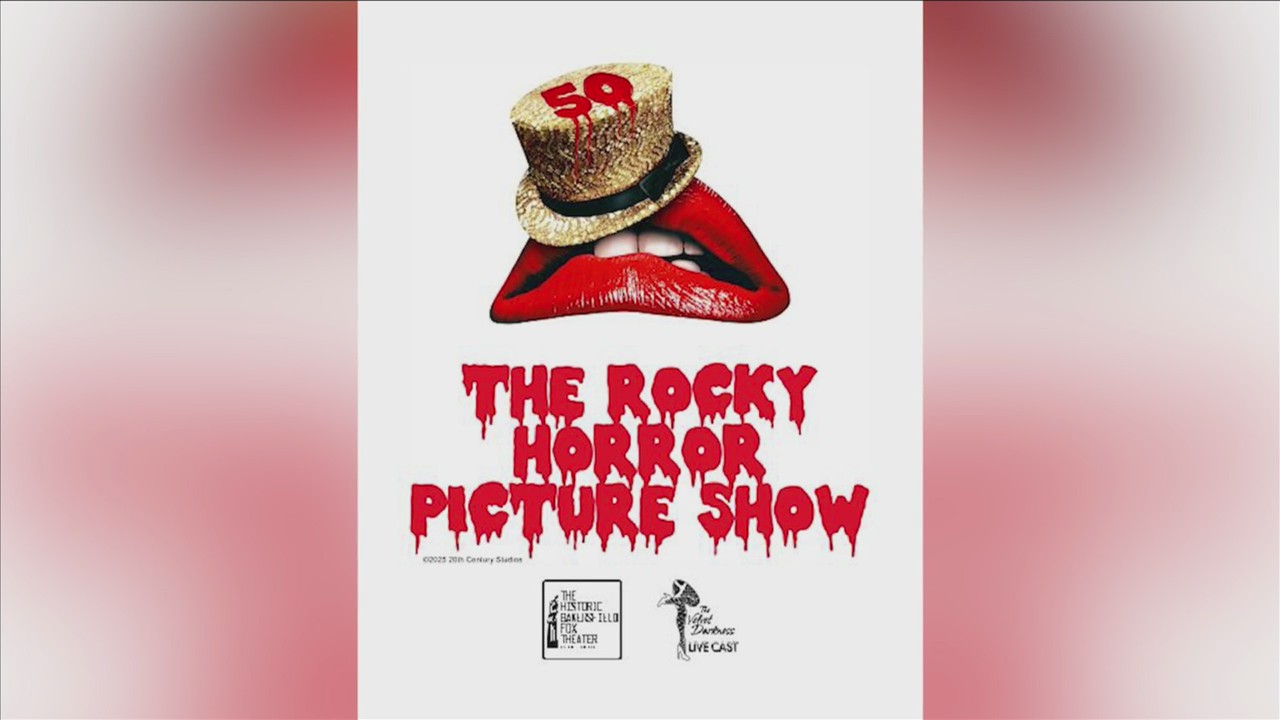 The Rocky Horror Picture Show showing at the Fox Theater Saturday night