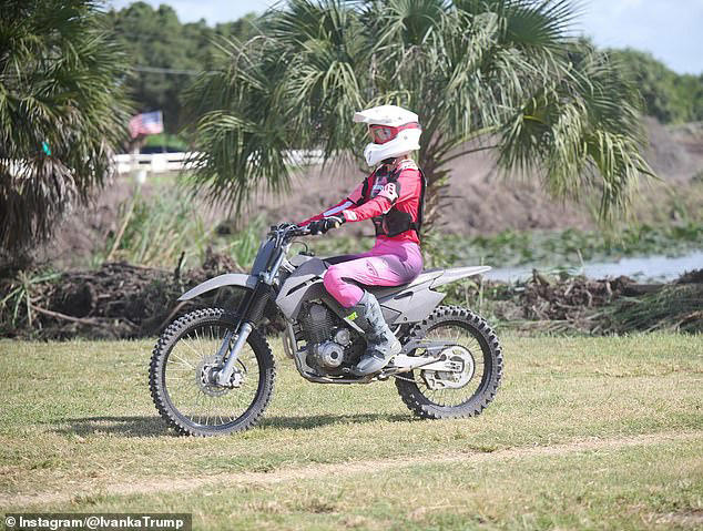 Ivanka Trump wows in skintight ensemble at elaborate dirt bike party ...