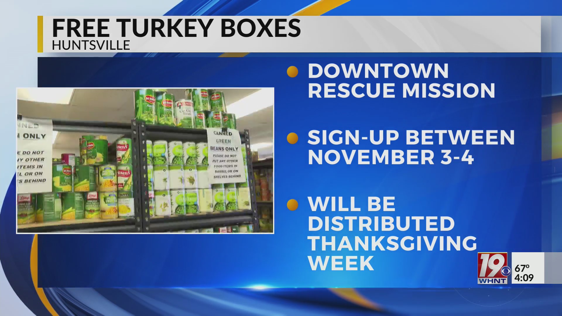 Free Turkey Boxes | Oct. 24, 2025 | News 19 at 4 p.m.