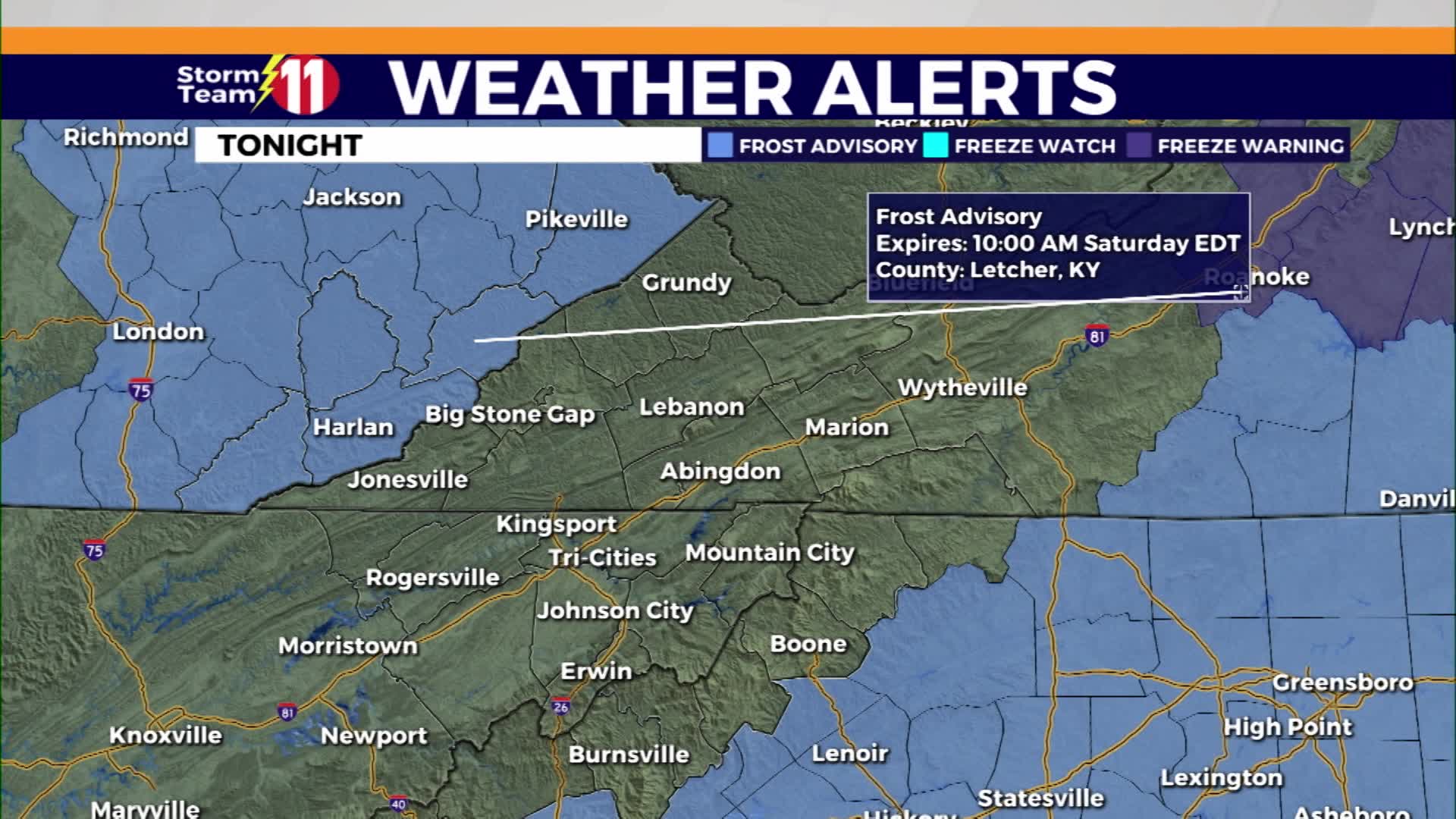 Chilly once again tonight with a slight warm up this weekend