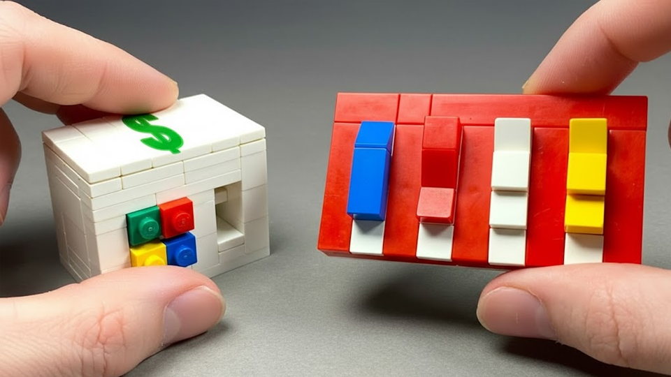 LEGO Lock Box with 4 Key System