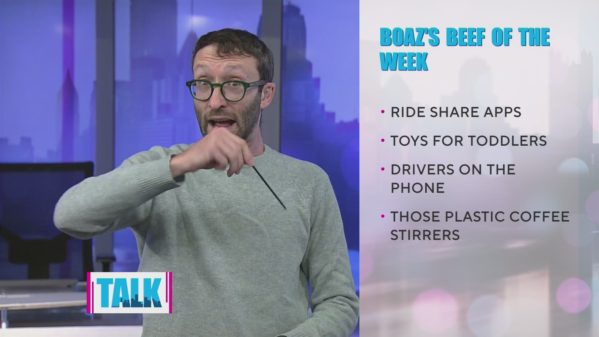 Boaz's Beef of the Week: Kids' toys, coffee stirrers and more