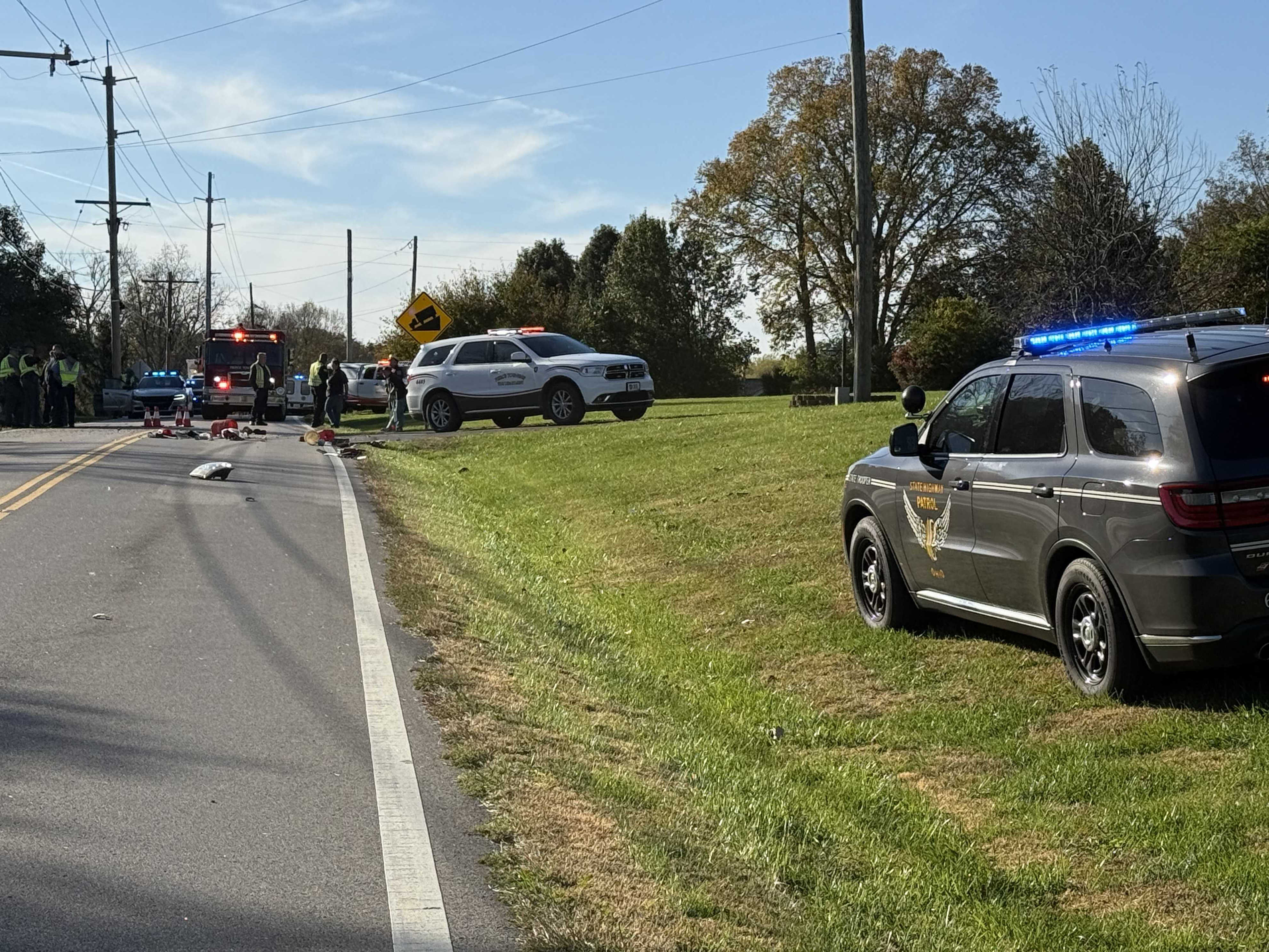 OSP: 1 dead, 2 hospitalized after crash on Pierce Township road