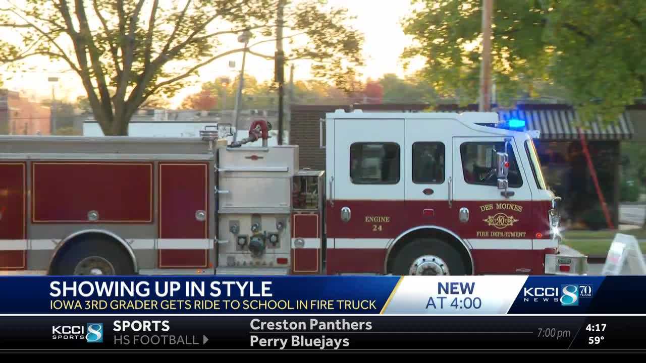 Des Moines third grader gets high-ride of a lifetime thanks to fire ...