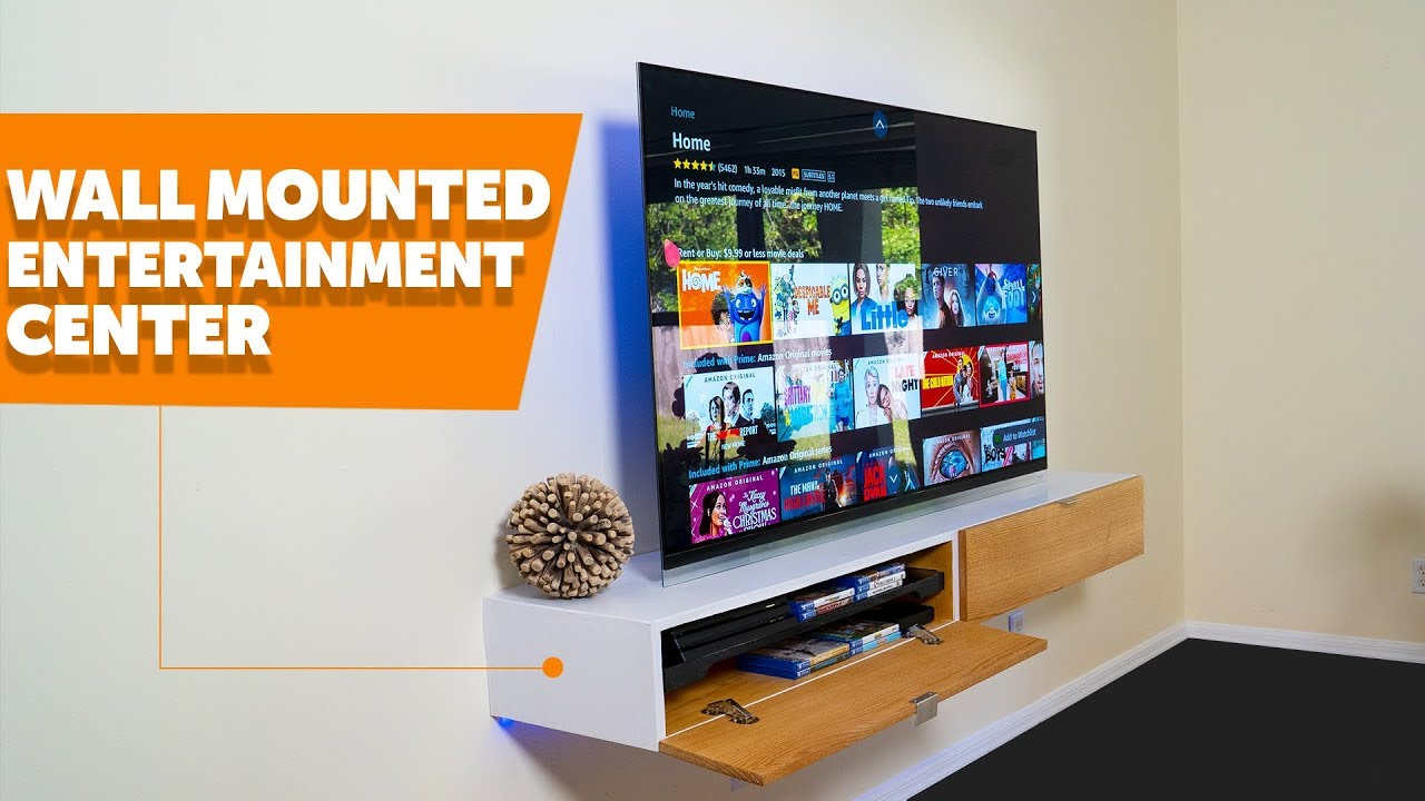 Modern DIY wall-mounted TV unit – step-by-step build