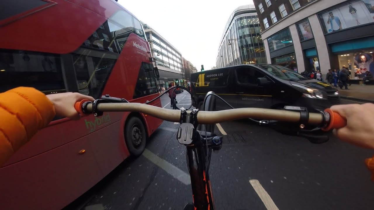 Dangerous wheelies around tight London streets