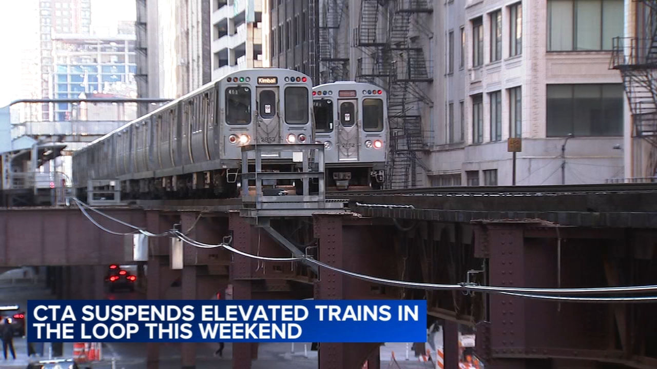 CTA riders brace for weekend work halting of trains on elevated Loop tracks