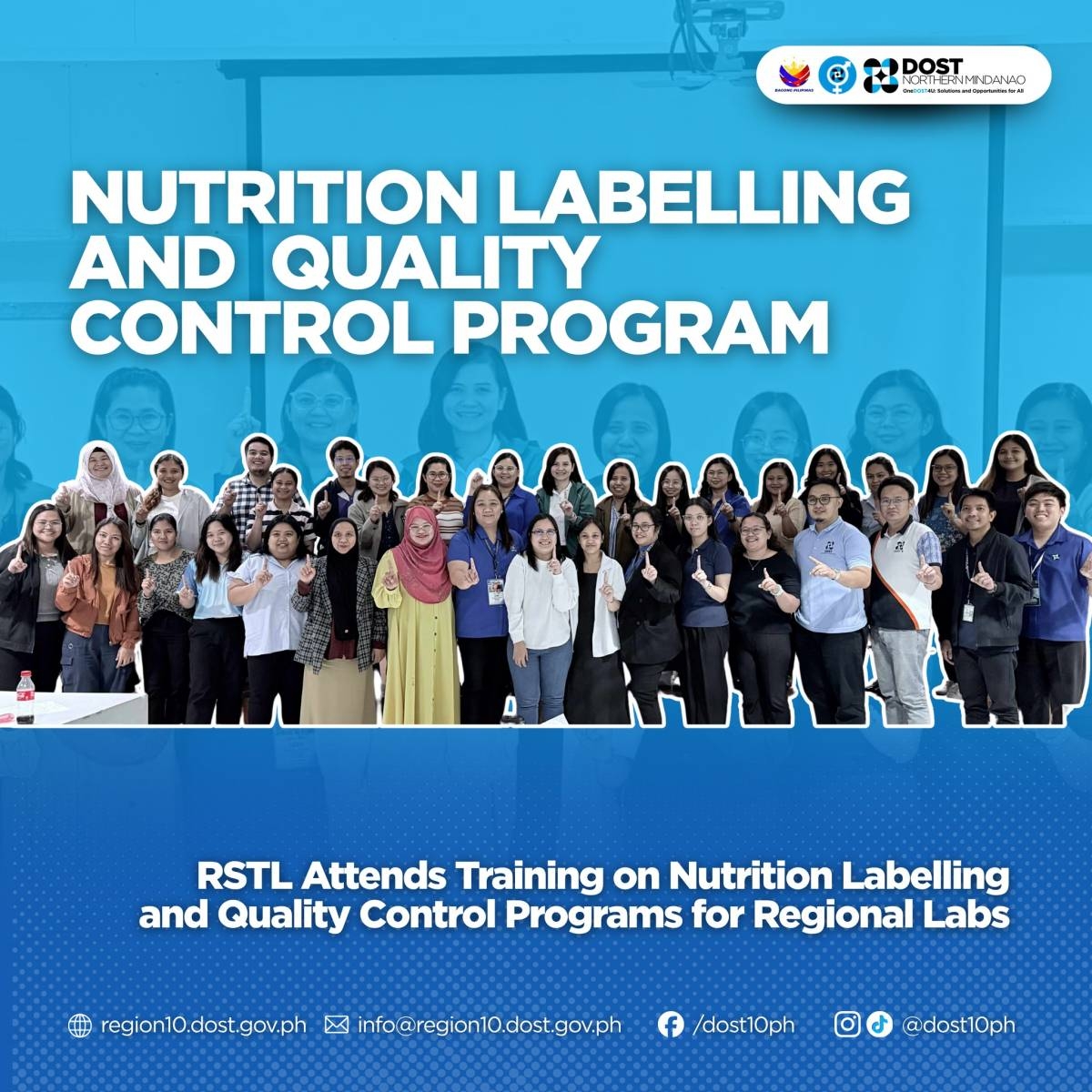 RSTL attends training on nutrition labelling, quality control programs ...