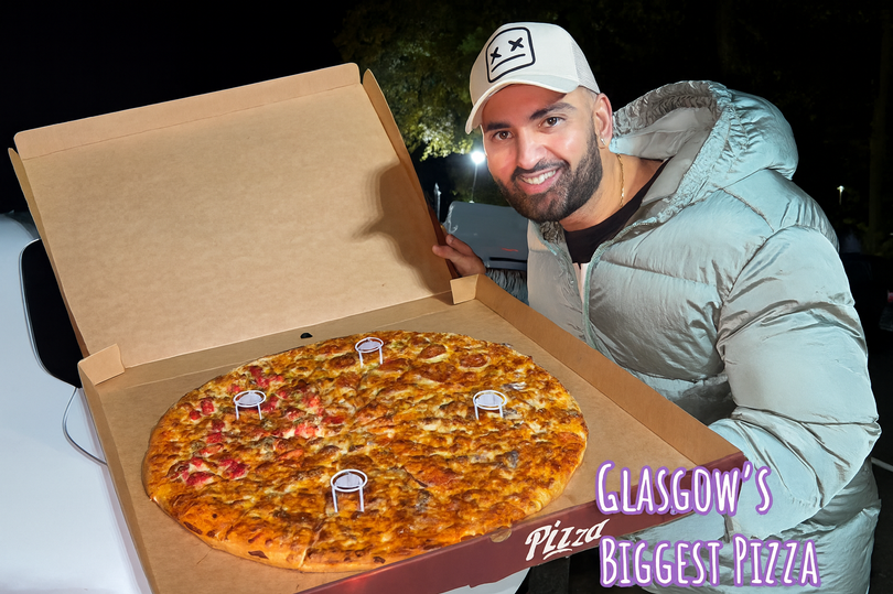 Glasgow's biggest pizza - Food reviewer blown away by giant 24 inch pizza