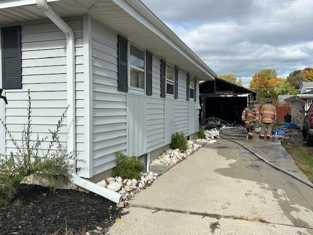 Sheboygan garage fire on Greenfield Avenue Oct. 24 resulted in damages ...