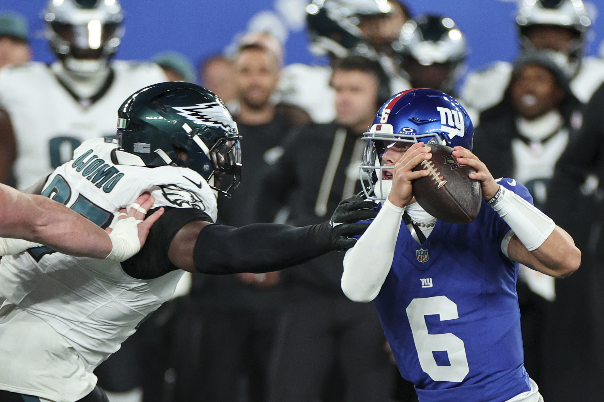 Giants prepare Jaxson Dart for playing in Philly: ‘He’s about to get ...