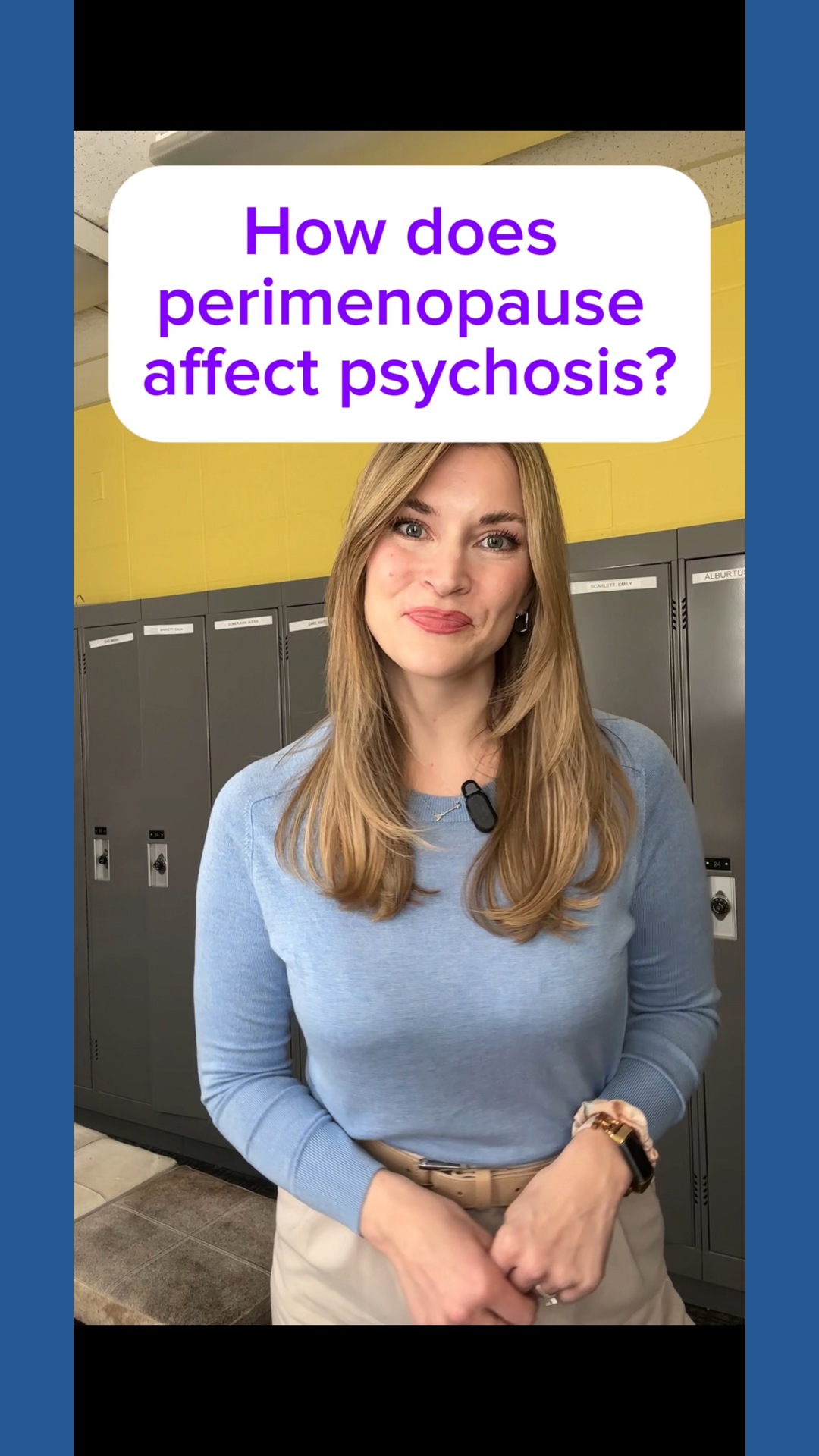 How does perimenopause affect psychosis?