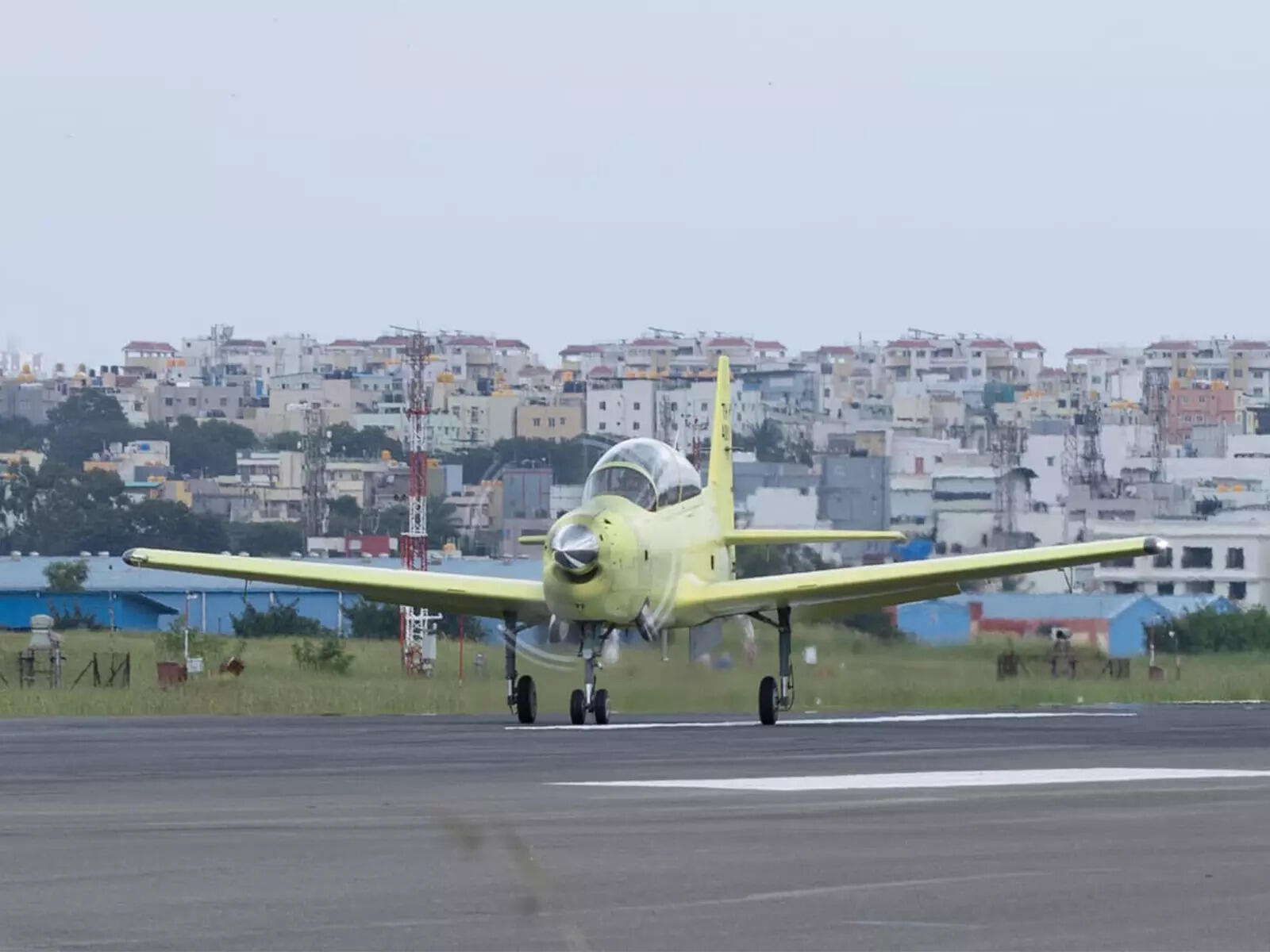 HAL's first HTT-40 series production aircraft takes maiden flight in ...