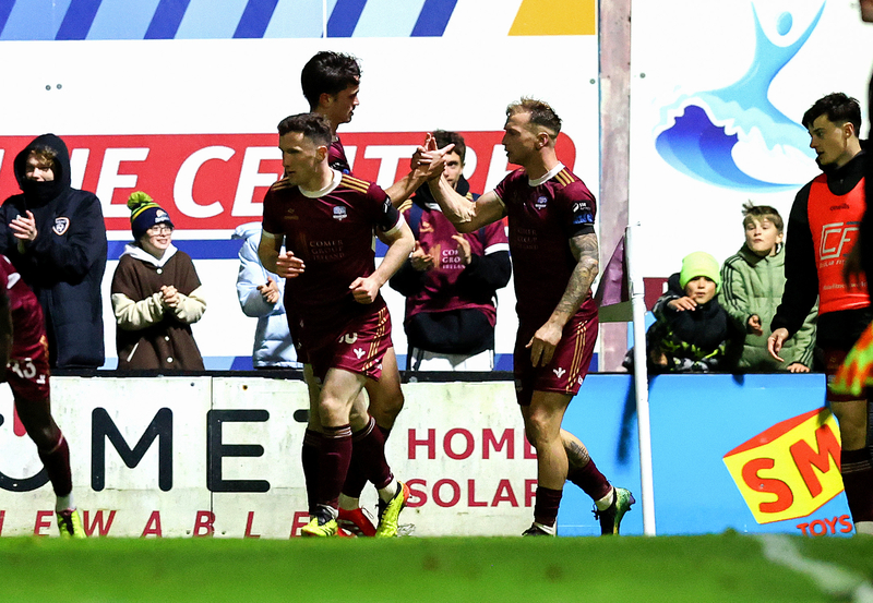 Stephen Walsh equalises to give Drogheda a share of the spoils in Galway