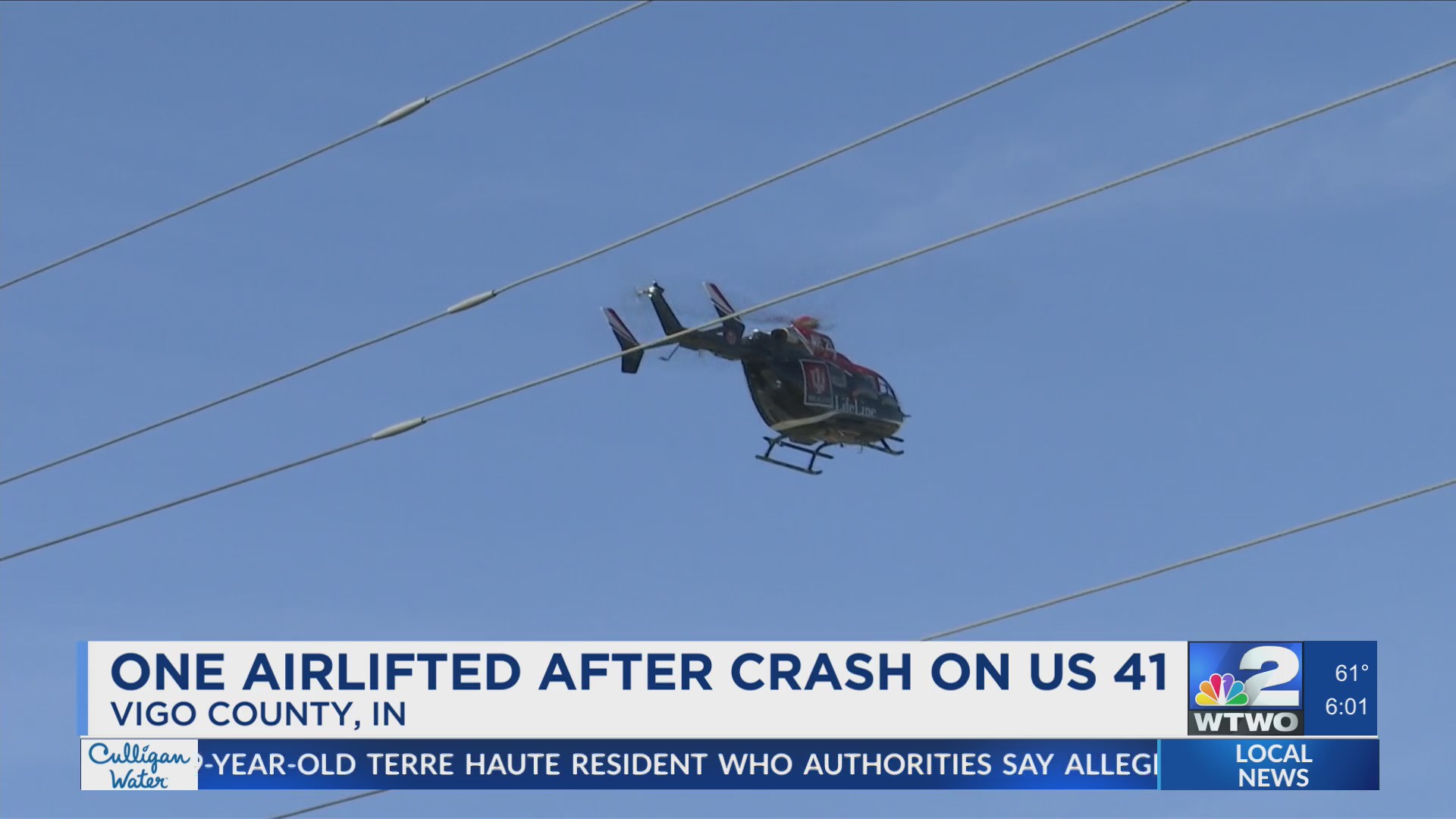 U.S. 41 crash ejects one driver after going into ditch