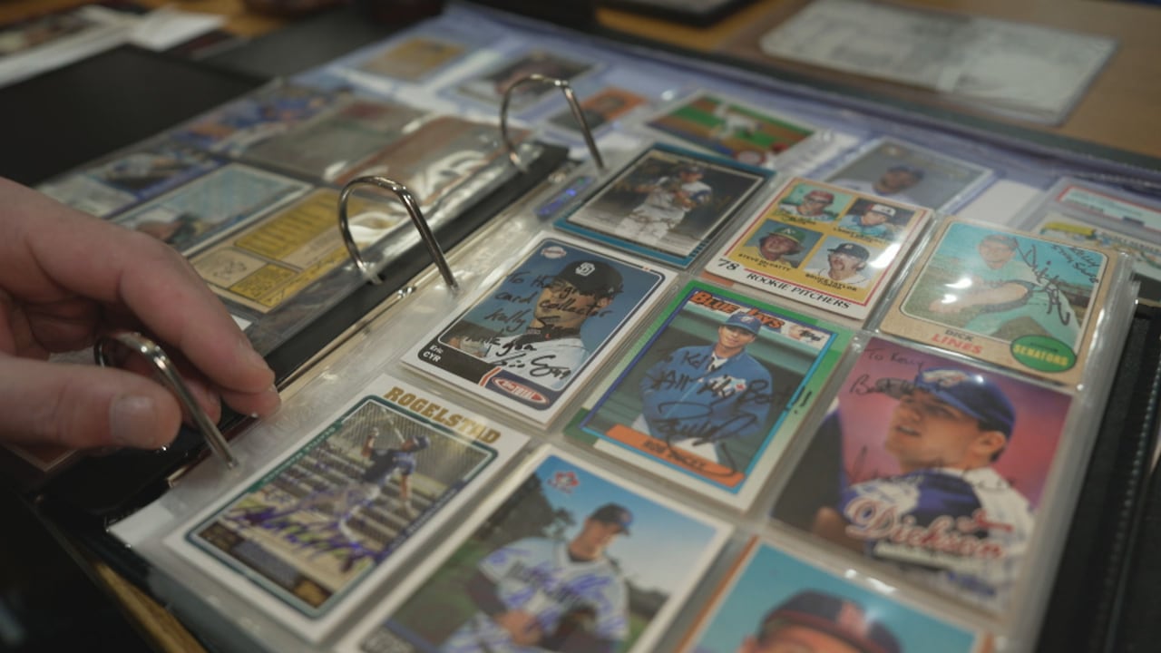 Meet baseball superfan Kelly Sage, also known as ‘the Canadian card guy’