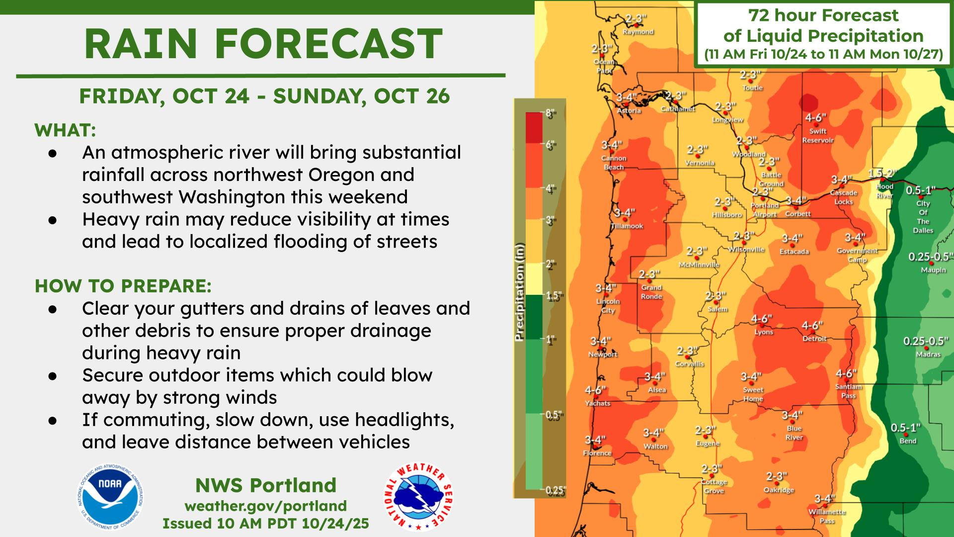 Winter storm and high wind warnings issued for western Oregon