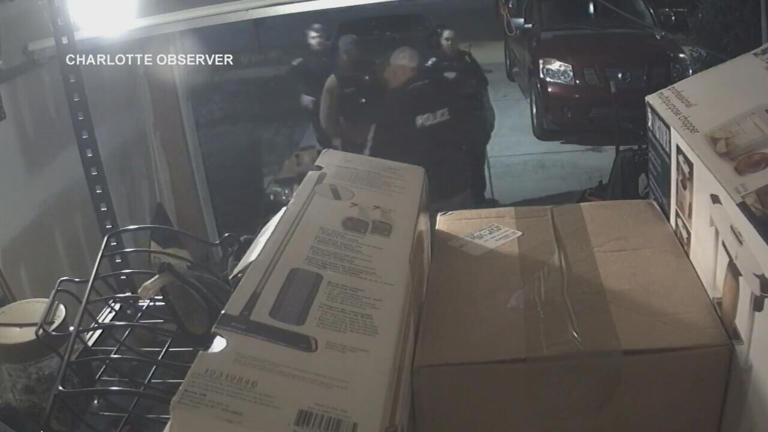 Chaotic scene captured as officer mistakenly shoots colleague