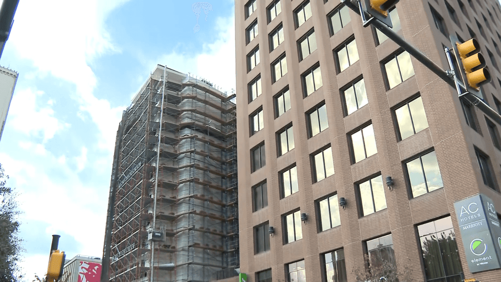 Emergency street closure downtown as crews stabilize buckling ...