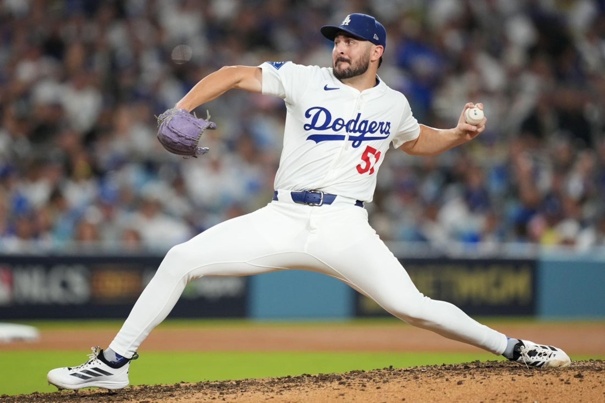 Dodgers LHP Alex Vesia (family matter) left off World Series roster