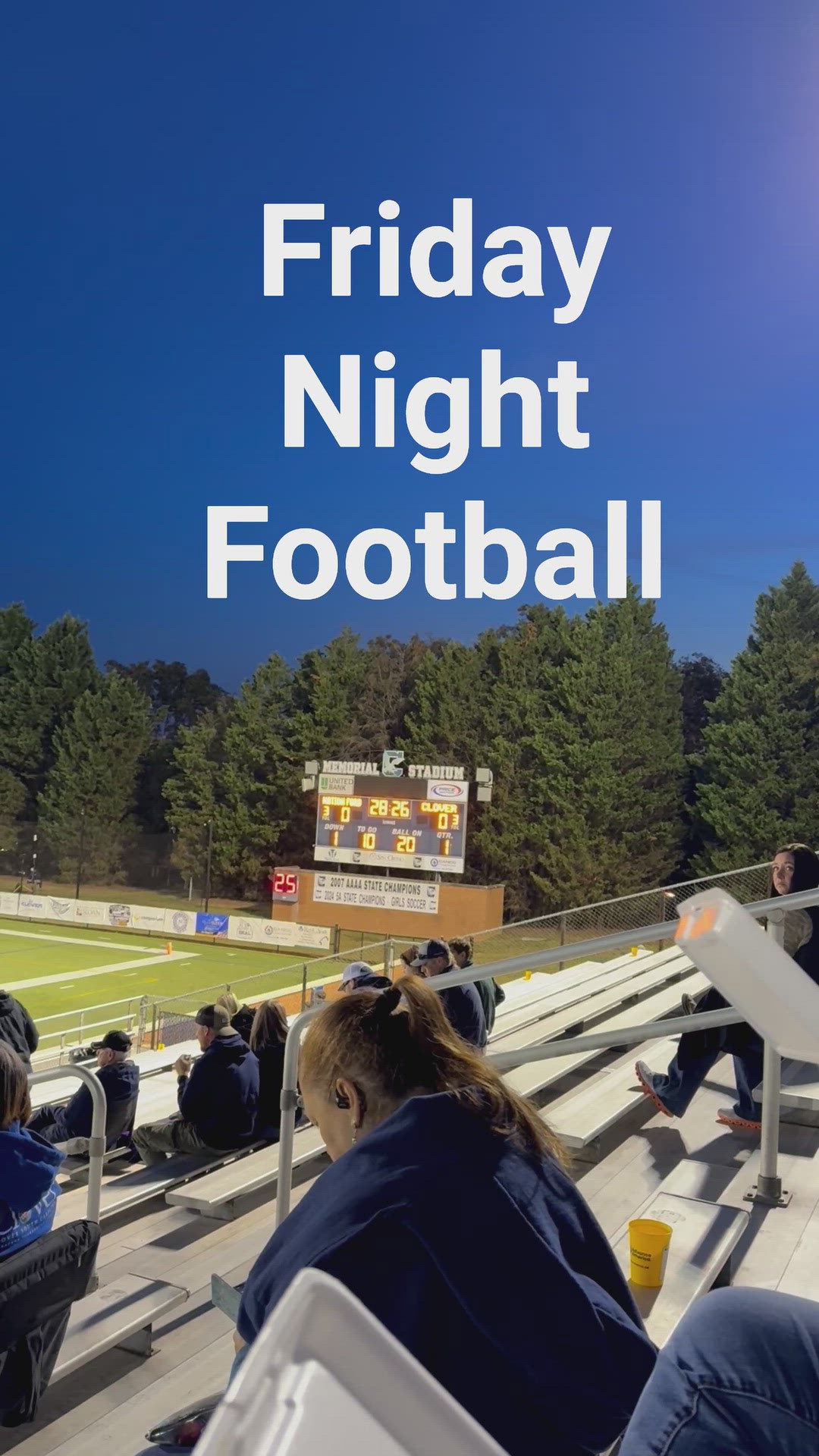 Friday Night Football in Clover, South Carolina!