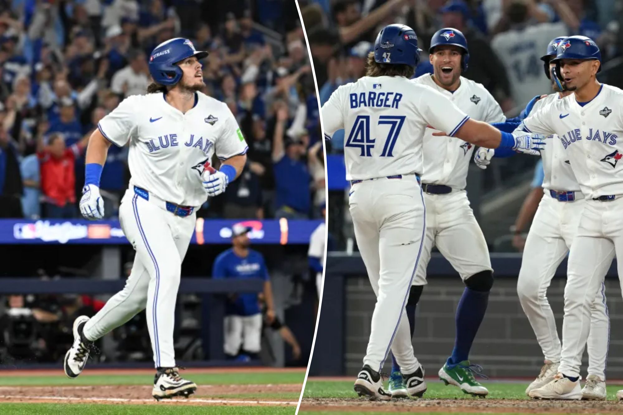 Addison Barger smacks historic grand slam in wild nine-run Blue Jays ...