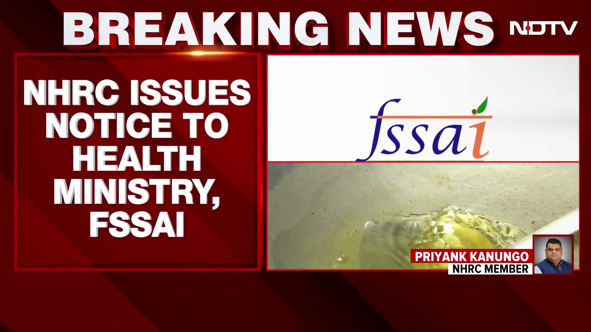NHRC Notice To Health Ministry, FSSAI On 'Widespread Reuse Of Cooking Oil'