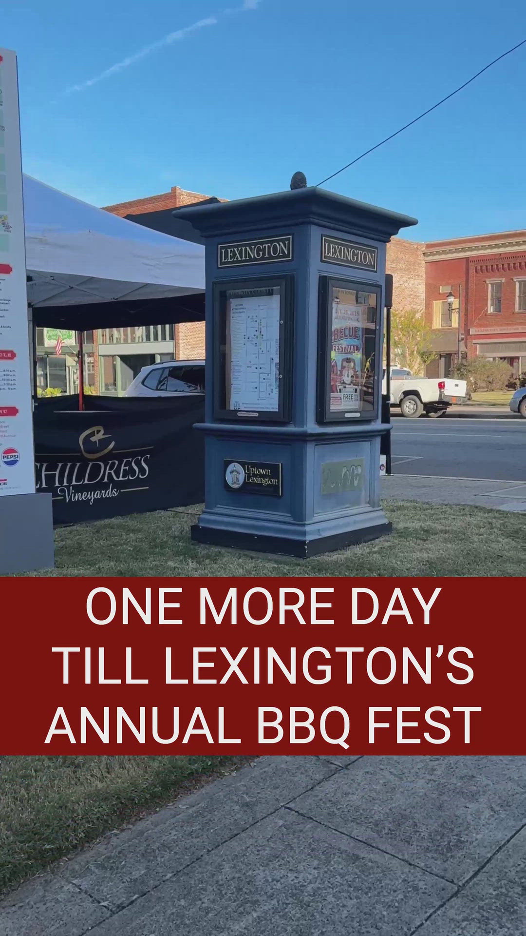 One more day until the 41st annual Lexington’s Barbecue Festival