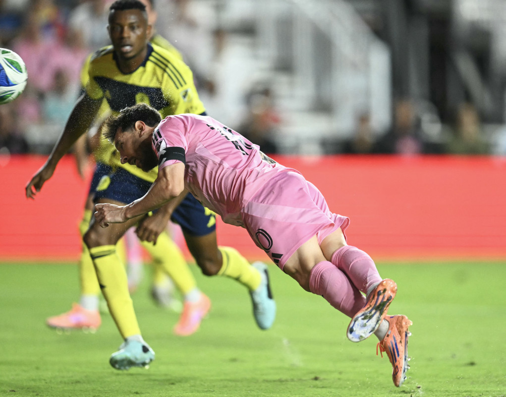 Watch: Lionel Messi's Header Puts Inter Miami Ahead vs Nashville in ...