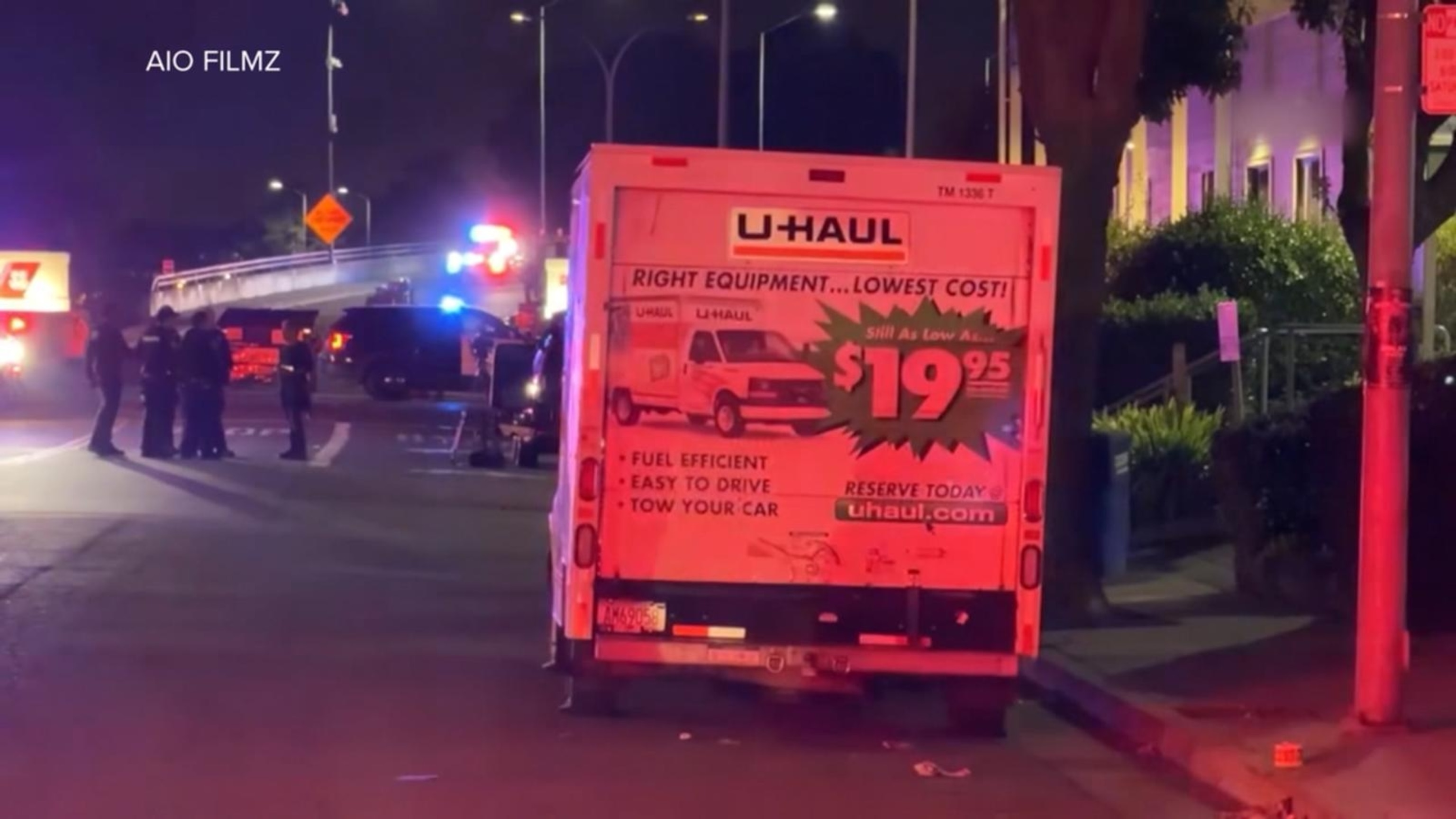 Hail of bullets outside US Coast Guard base after U-Haul truck reverses ...