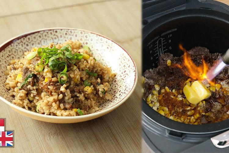 Beef Pepper Rice Praktis Pakai Rice Cooker: Nasi Gurih Berbumbu Sapi ...