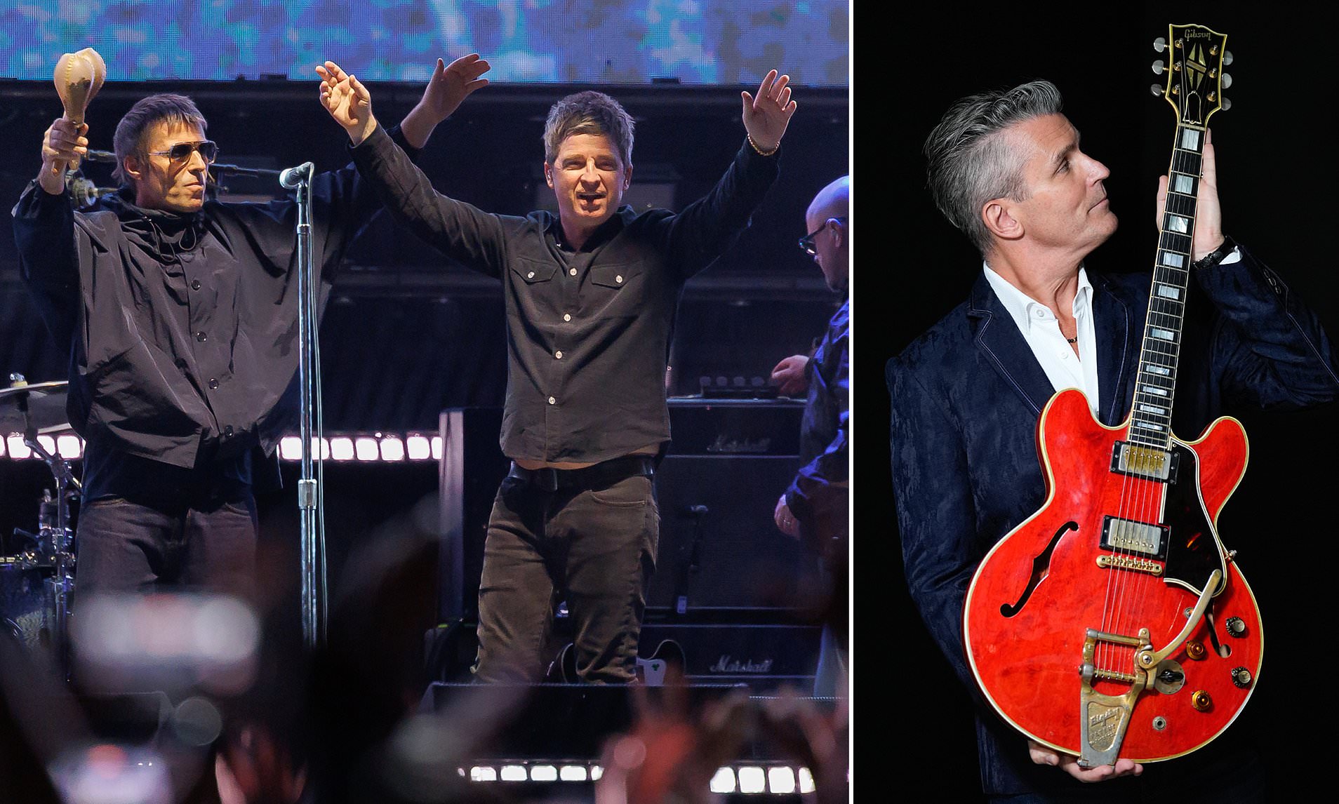 Noel Gallagher's guitar that was 'smashed up' by Liam when Oasis split sells at auction