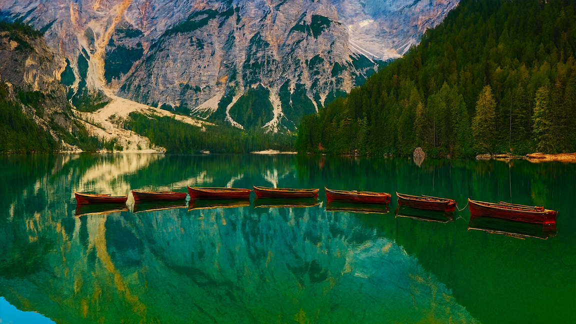 Cinematic Lake – Serenity in the Mountains