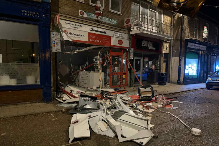 ATM stolen from Cambridgeshire Post Office in 2am ram raid