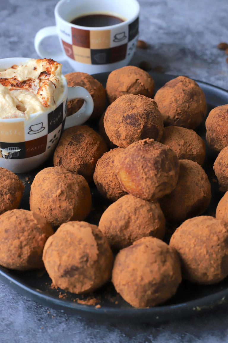 No Bake Low Carb Tiramisu Protein Balls