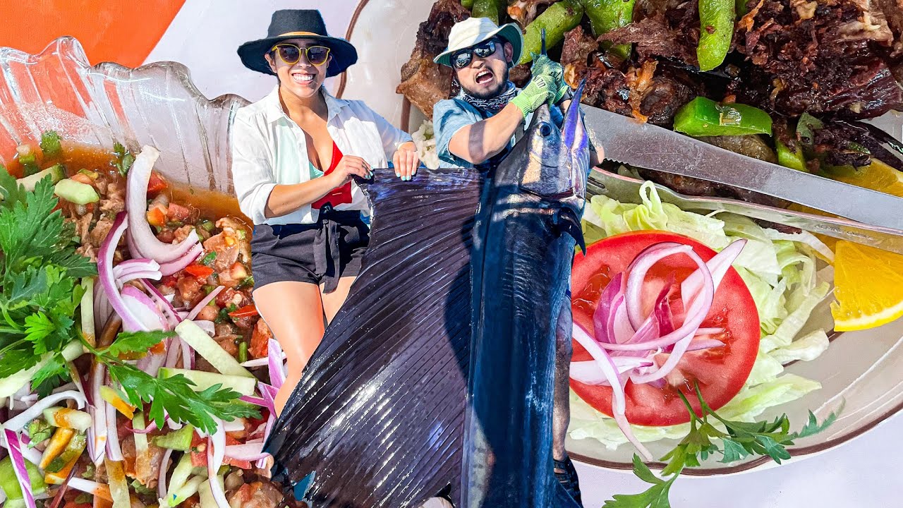 I caught a sailfish and cooked it! 🌊🔥