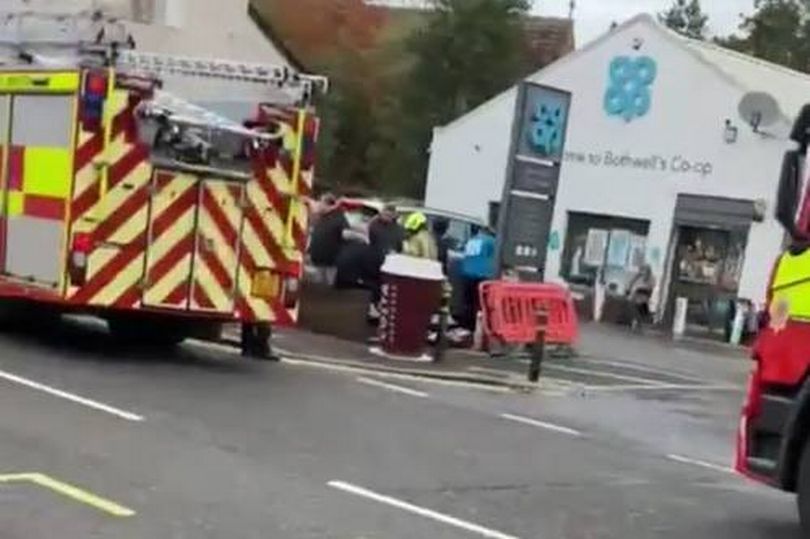 Bothwell blaze as fire crews race to scene yards from 'firebombed ...