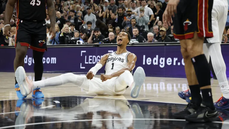 Victor Wembanyama had the best reaction to getting dunked on by Bam Adebayo