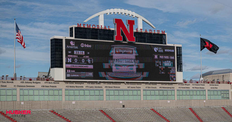 LOOK: Memorial Stadium goes dark for Nebraska’s Blackout Game against USC