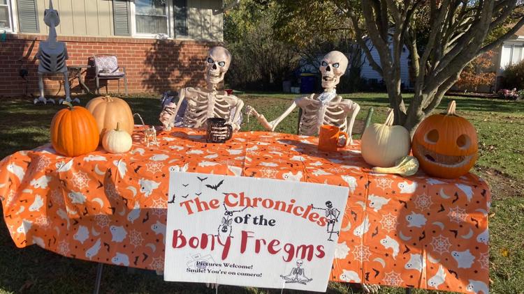 York County family gets creative with bone-chilling Halloween display
