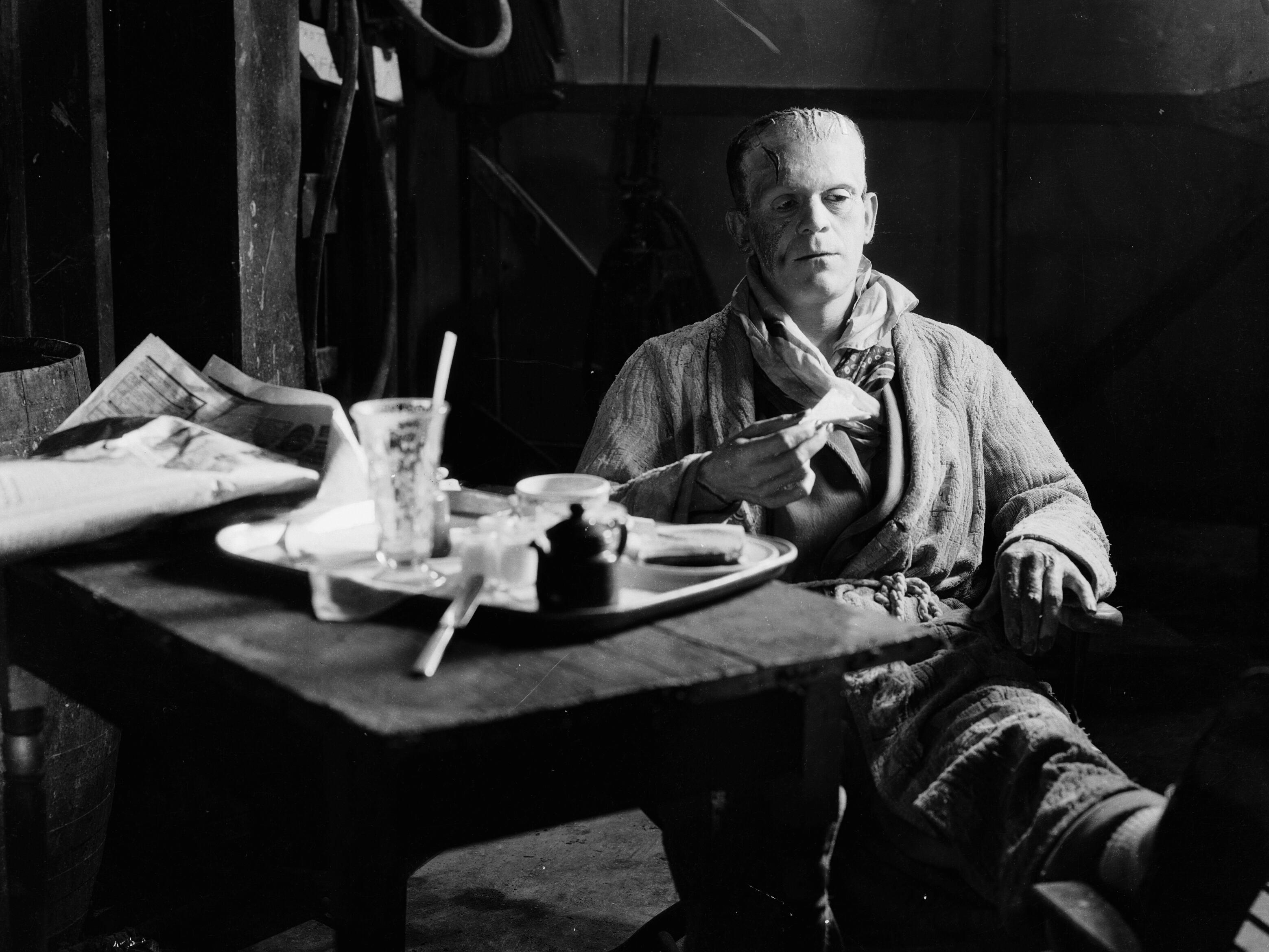 Why was Frankenstein’s monster a vegetarian?