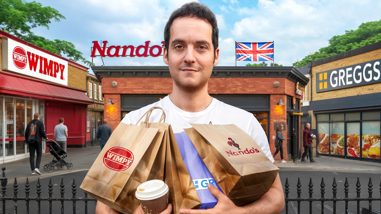 American tries every British fast food chain