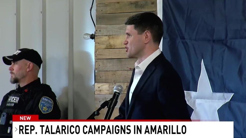 Rep. James Talarico campaigns in Amarillo